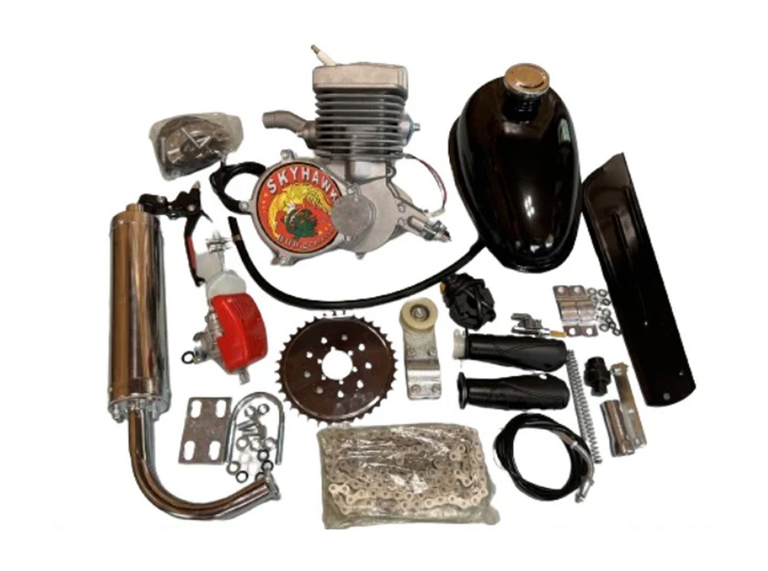 Motorized Bicycle Canada. Home of the Grubee Skyhawk Bicycle Engine ki