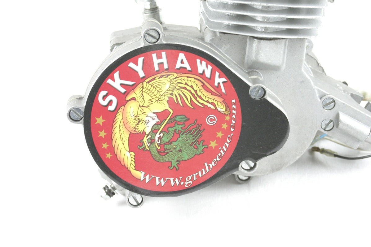 GRUBEE SkyHawk GT5B 80cc/69cc Angle Fire Slant Head Motorized Bicycle ...